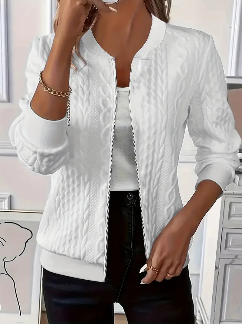 Sarah | Sliding Zipper Jacket for a Stylish Look